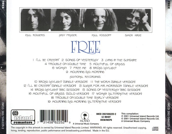 Free Free Remasters : Back | CD Covers | Cover Century | Over 1.000.000 ...